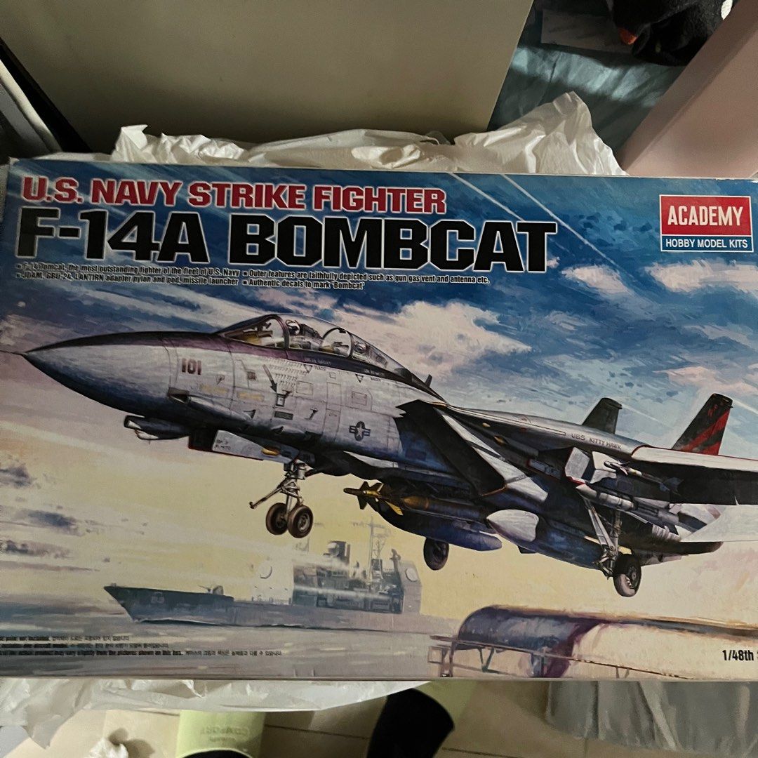Grumman F-14A Tomcat ′Bombcat′ Model kit 模型, 興趣及遊戲, 玩具 & 遊戲類 - Carousell