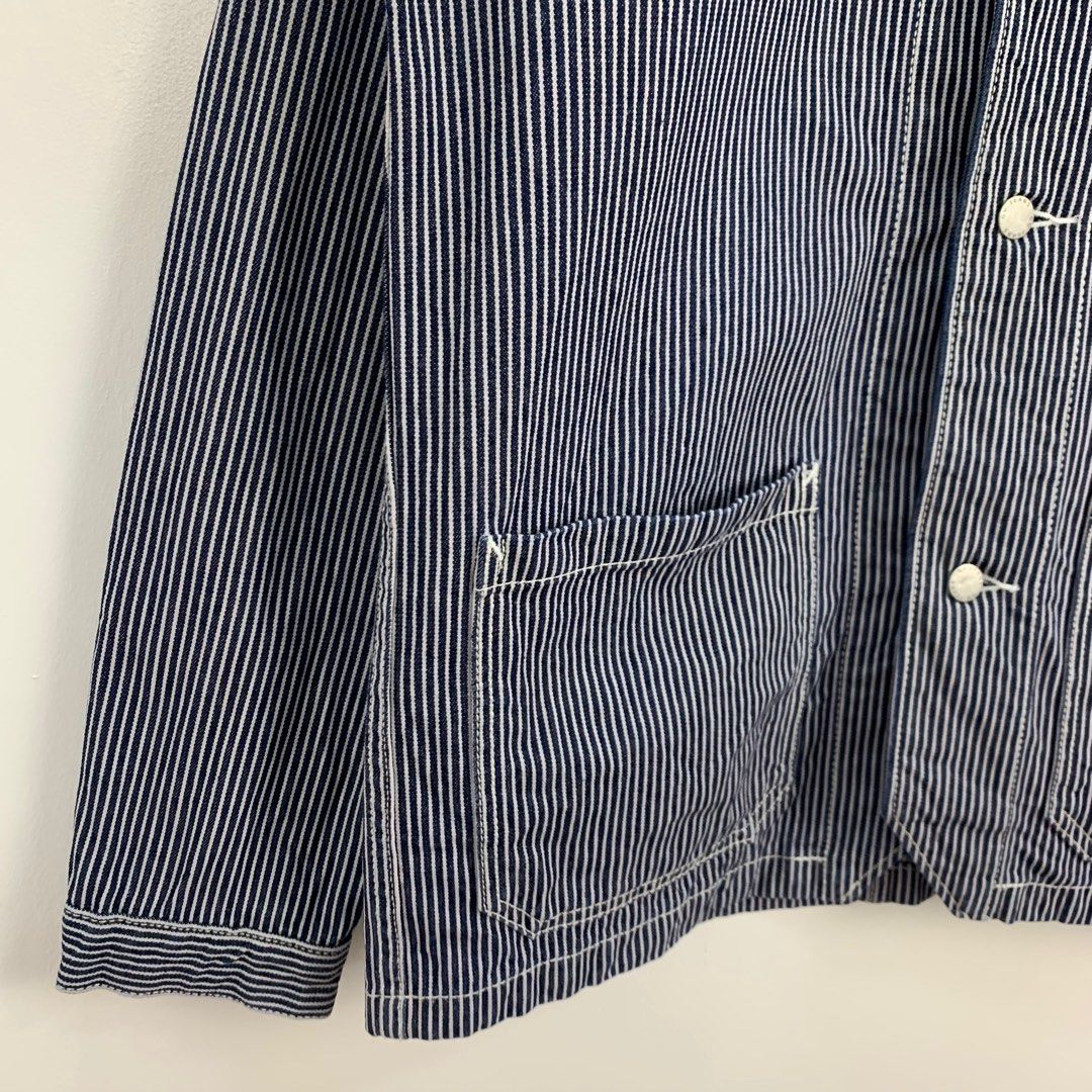 GU Hickory Stripe Chore Jacket on Carousell