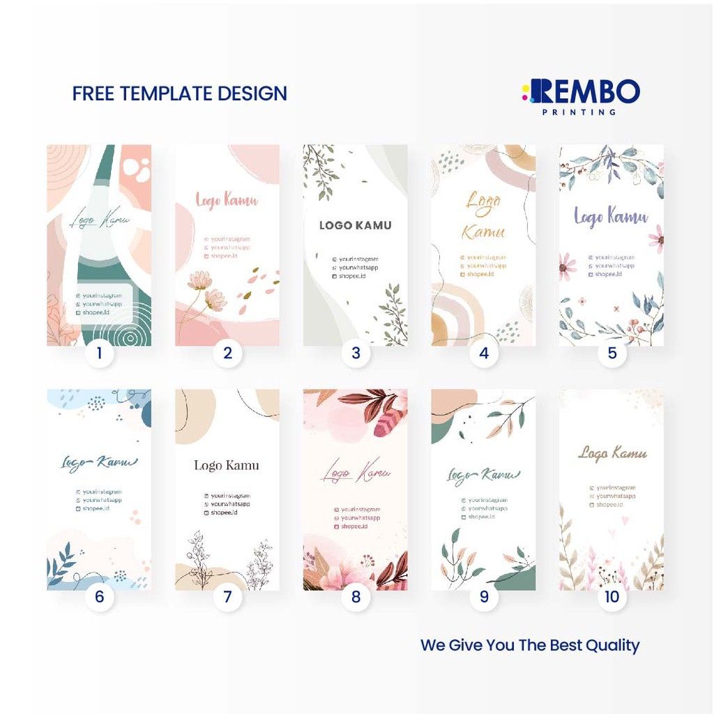 Hang Tag Baju (FREE TEMPLATE DESIGN) - Label Baju - Cetak Hangtag Baju ...
