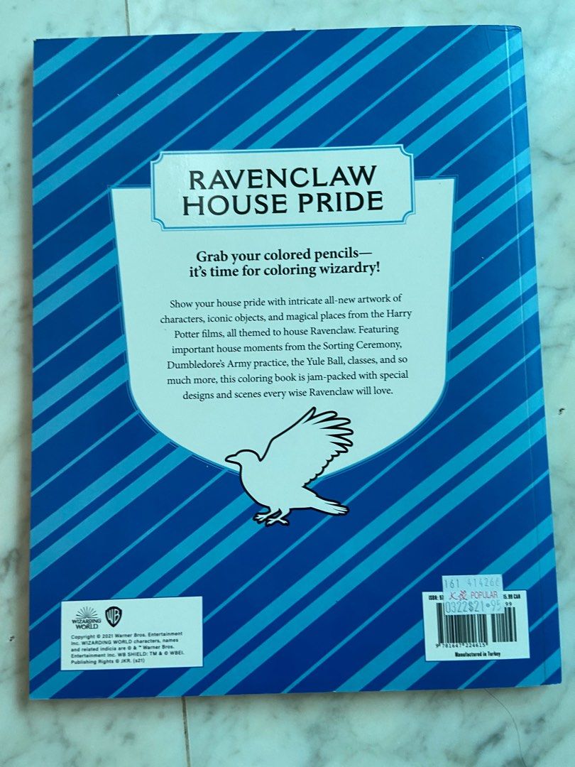 harry potter house pride coloring book