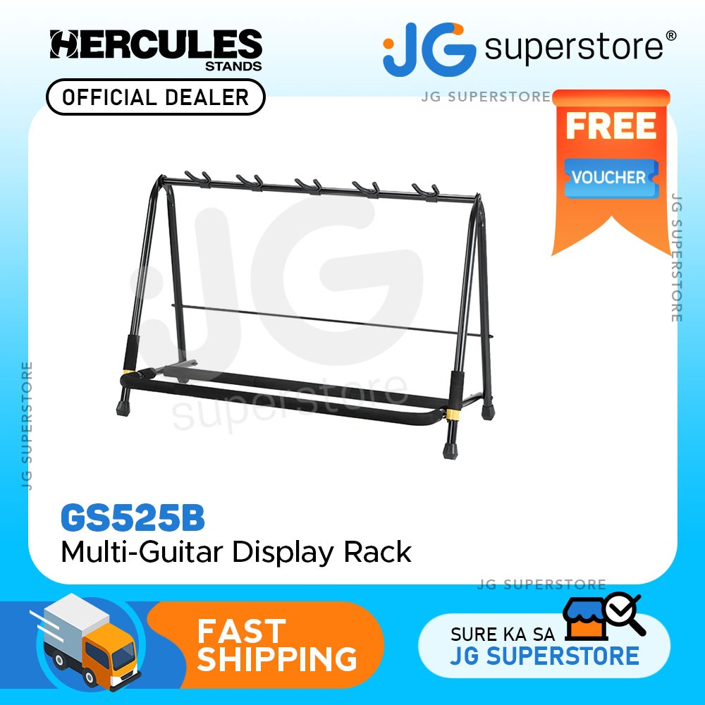 Hercules Stands GS525B Multi-Guitar Rack for up to 5 Guitars | JG ...