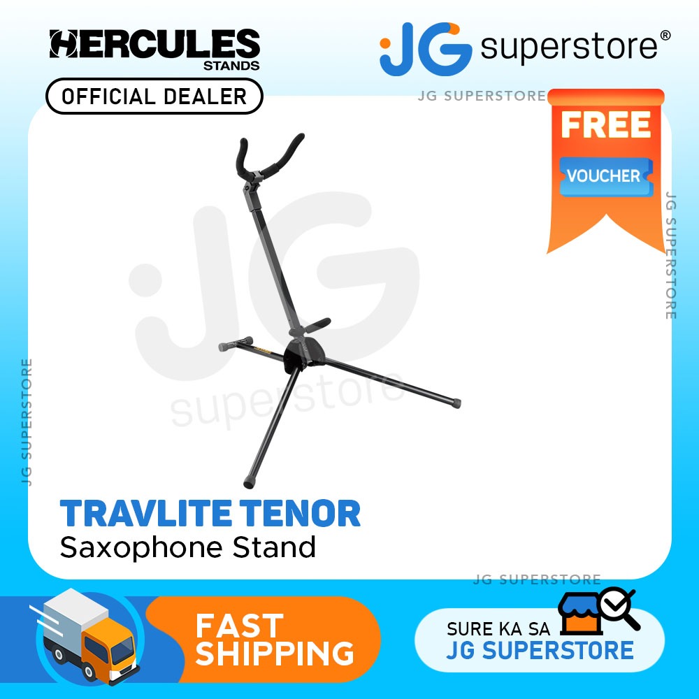 HERCULES Stands Travlite Tenor Easy to Set Up Saxophone Stand DS432B ...