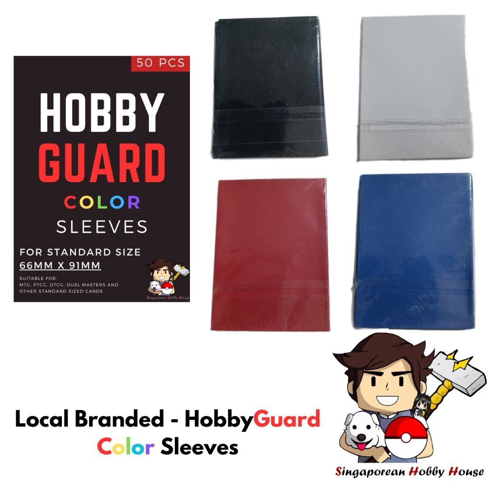 HobbyGuard Color Matte Opaque Card Sleeves for TCGs (Pokemon, MTG, YGO ...
