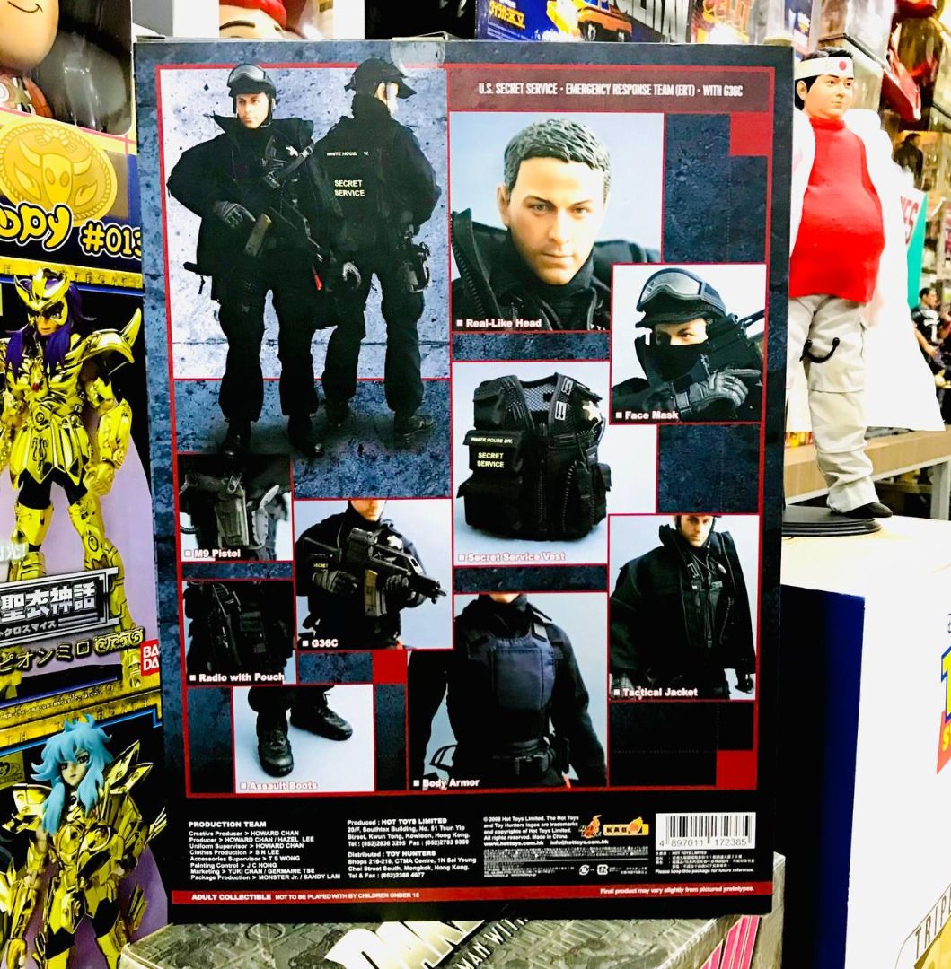 HOT TOYS 1/6 U.S. SECRET SERVICE - EMERGENCY RESPONSE TEAM ( ERT ) C/W ...