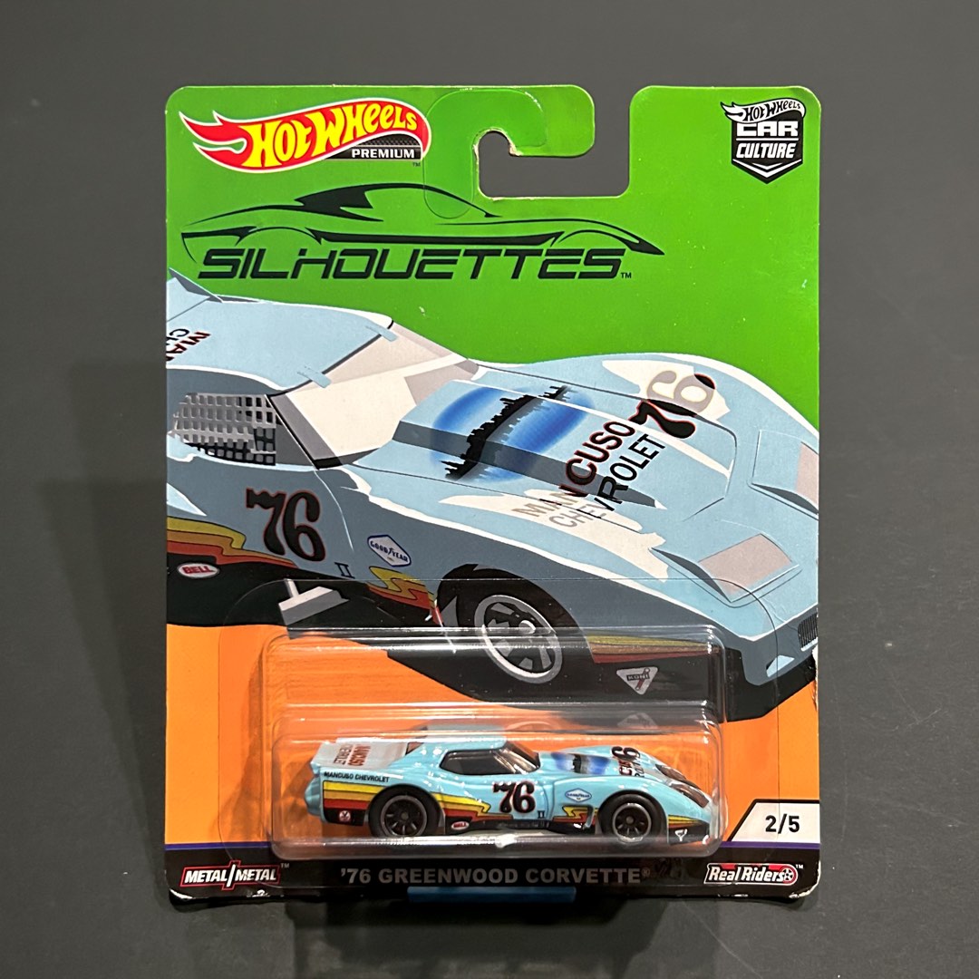 Hot Wheels ‘76 Greenwood Corvette (Silhouettes), Hobbies & Toys, Toys ...