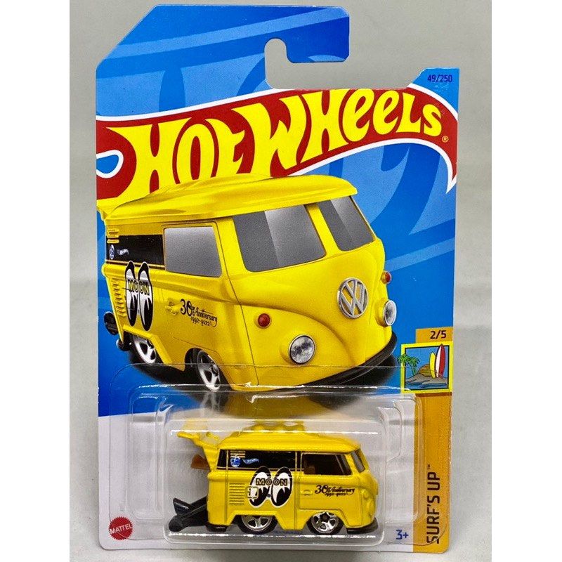 Hot Wheels Volkswagen VW KOOL KOMBI Yellow Moon Eyes Cute Mini Van Bus ...