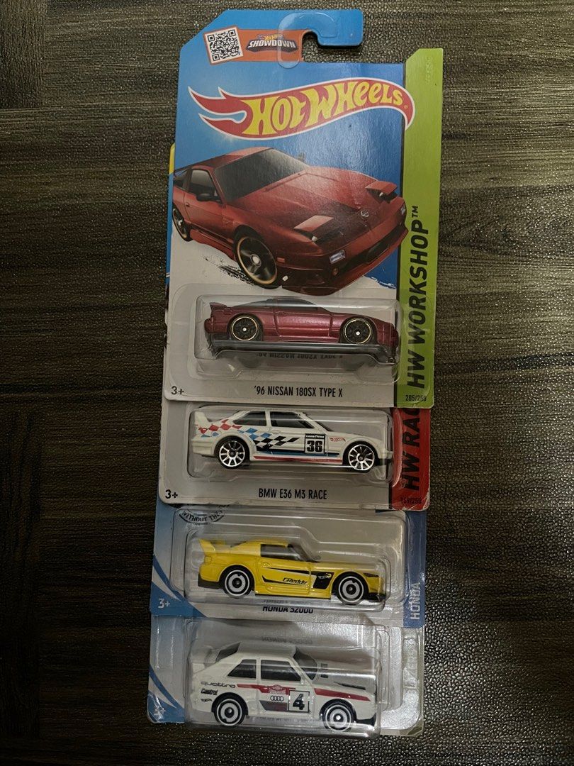 Hotwheels 4 cars to letgo. : Audi Quattro/S2000/E36 M3/180SX, Hobbies ...