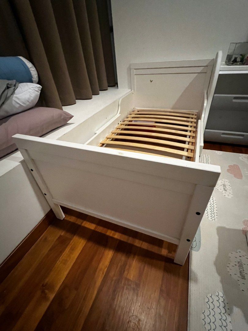 Ikea Bed Frame kids SUNDVIK and shelves, Furniture & Home Living, Furniture, Bed Frames ...