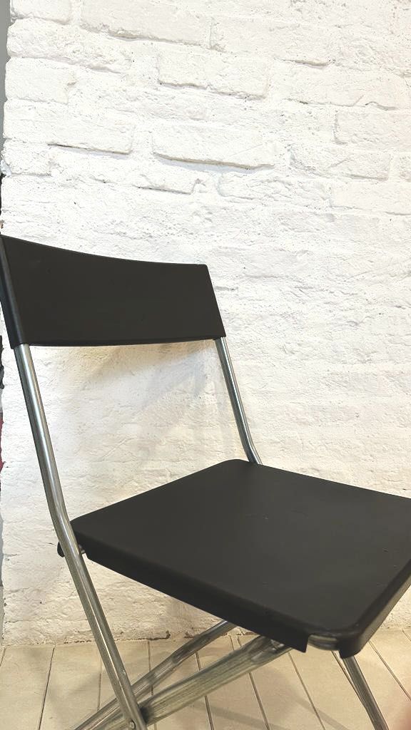 IKEA GUNDE Folding Chairs (Black), Furniture & Home Living, Furniture ...