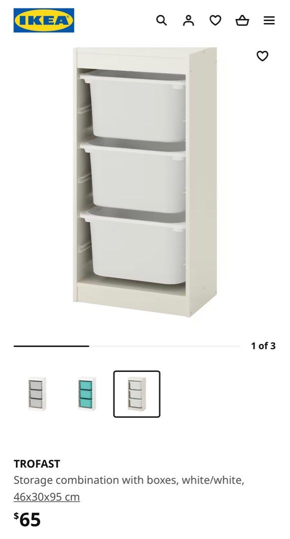 IKEA Trofast Storage with Custom Top Mount, Furniture & Home Living ...