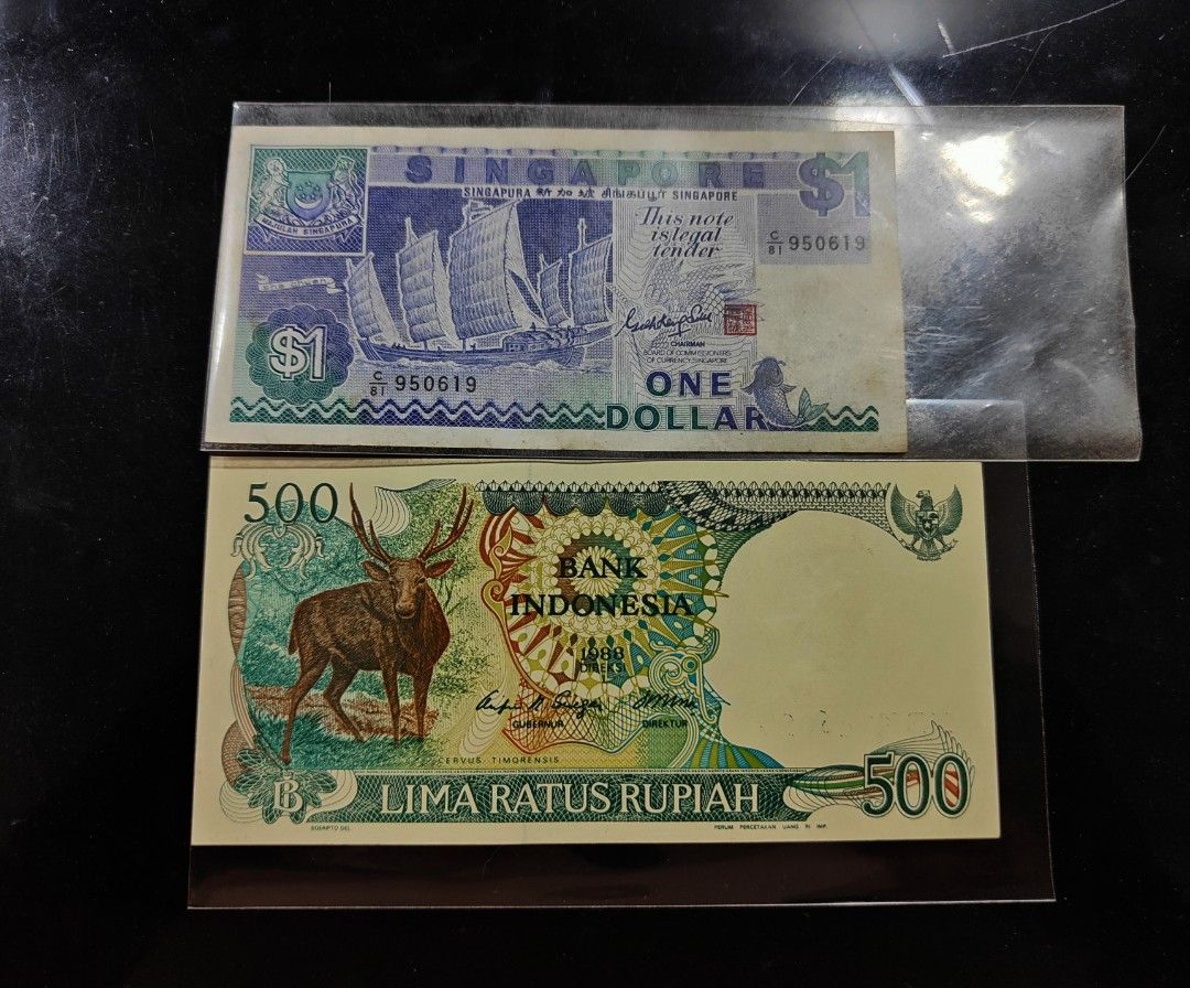 Indonesia Replacement 1988 500 Rupiah Banknote Currency AU/UNC, Hobbies & Toys, Memorabilia ...