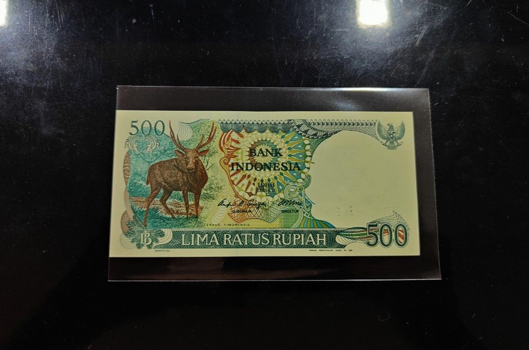 Indonesia Replacement 1988 500 Rupiah Banknote Currency AU/UNC, Hobbies ...