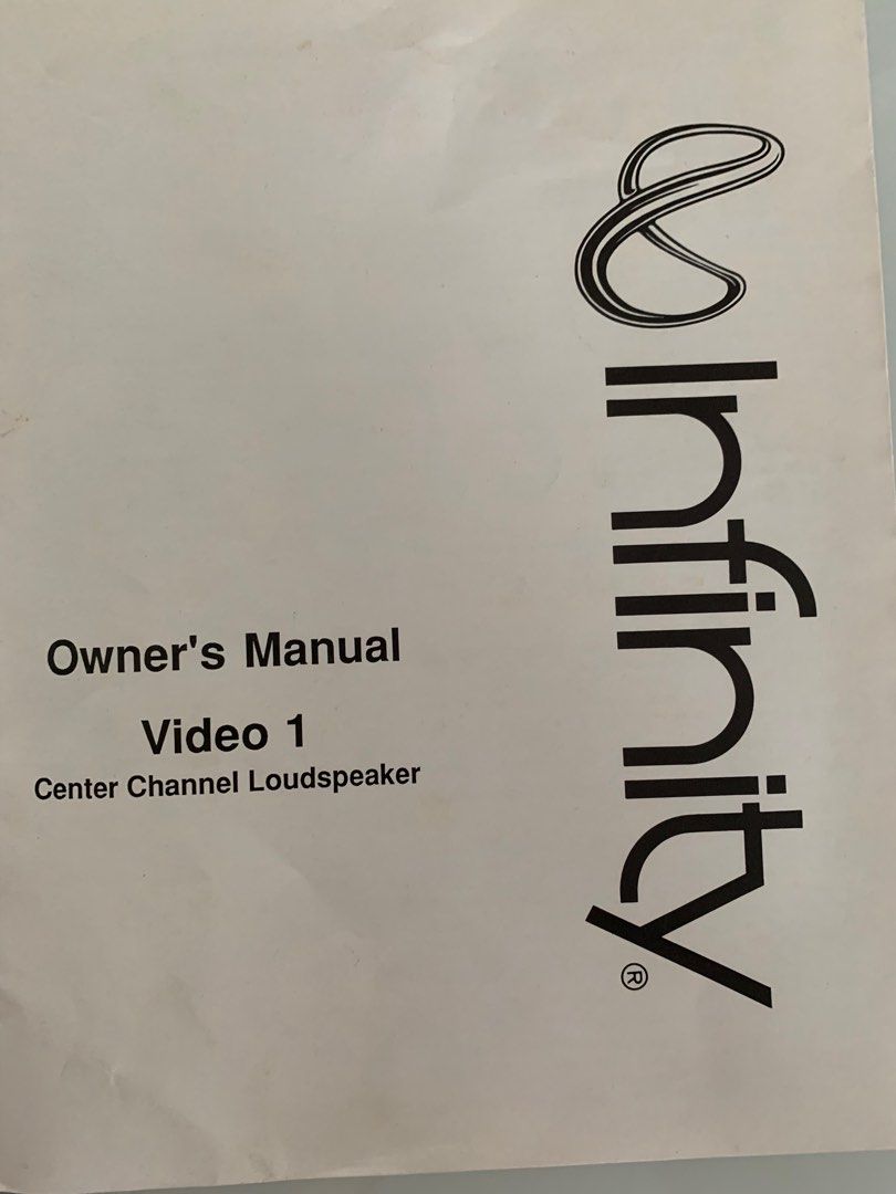 Infinity Video 1 Centre Channel Speaker, Audio, Soundbars, Speakers ...