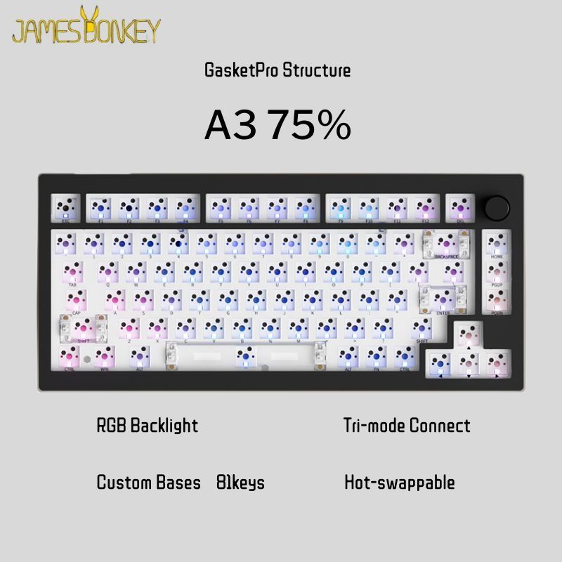 James Donkey A3 | Mechanical Keyboard | 75% (82 Keys) | Custom Base ...