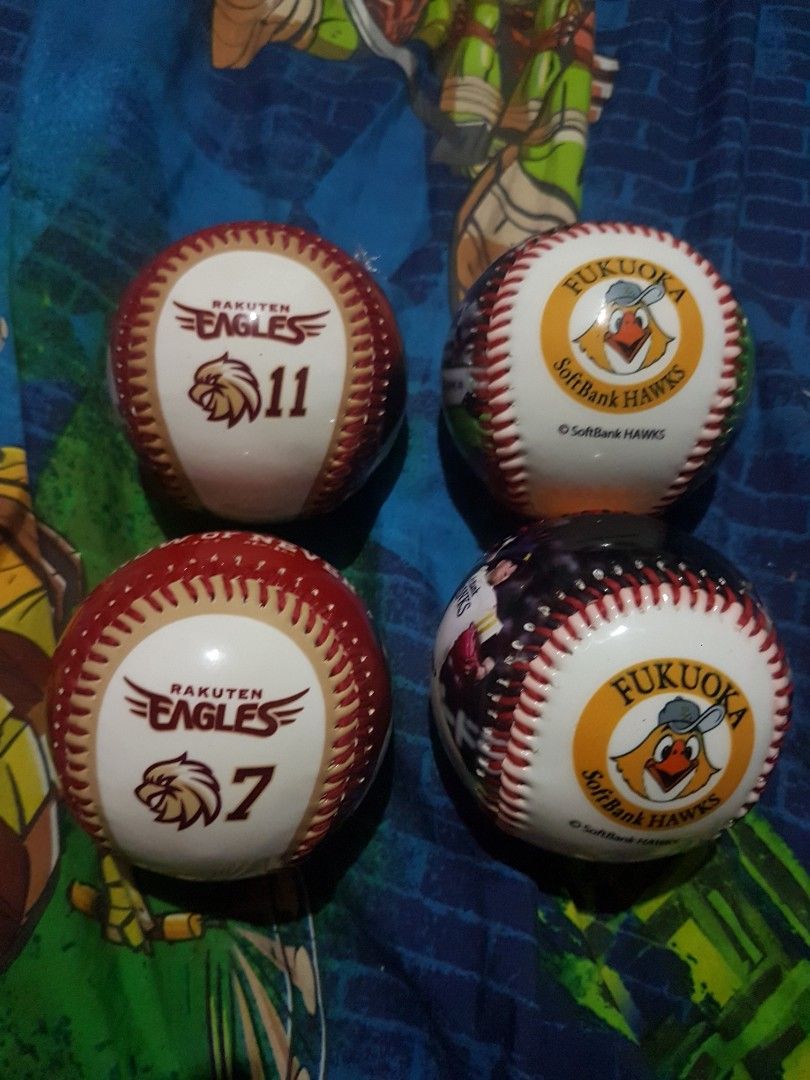 Japan baseball souvenir ball hawks and eagles, Hobbies & Toys ...