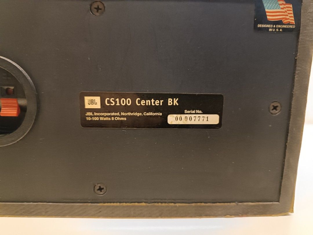 JBL cs100 Central channel speaker, Audio, Soundbars, Speakers ...