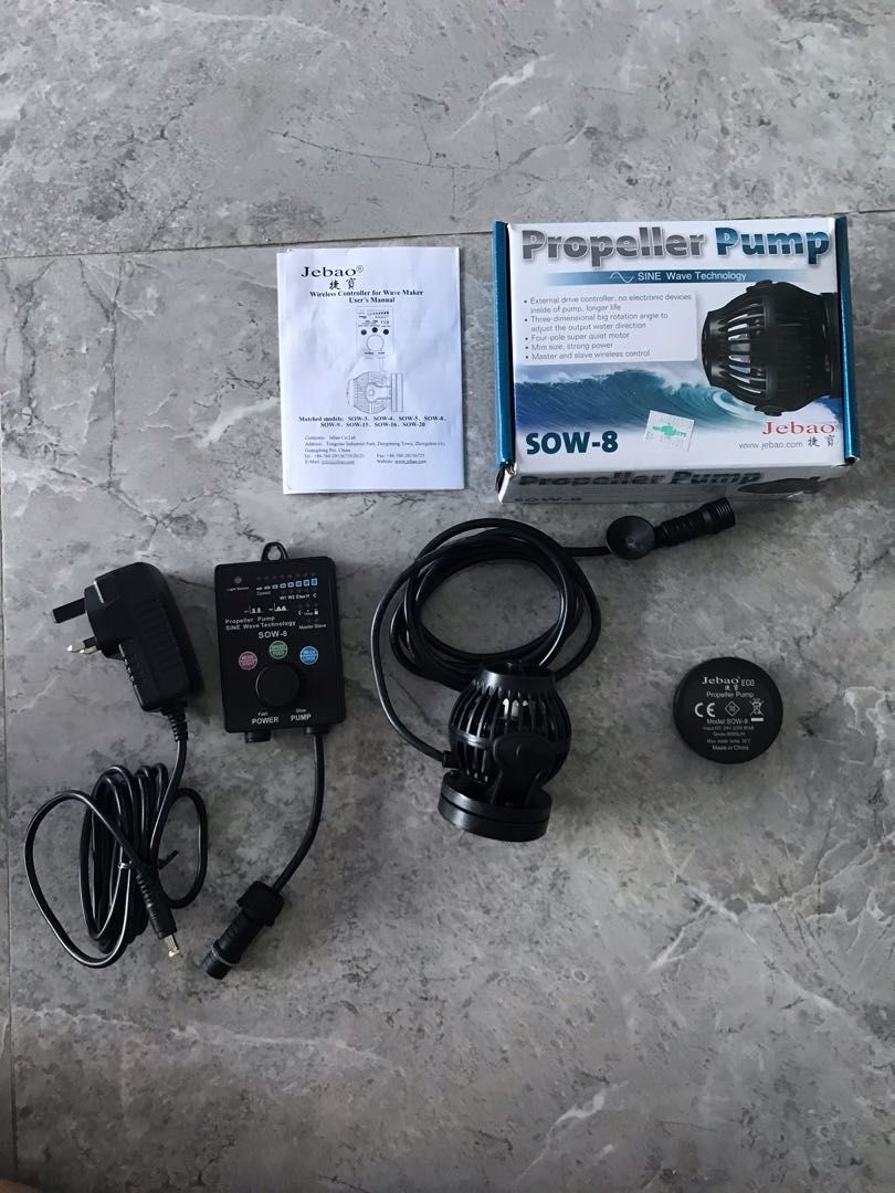 Jebao SOW 8 wavemaker propeller pump, Pet Supplies, Homes & Other Pet Accessories on Carousell