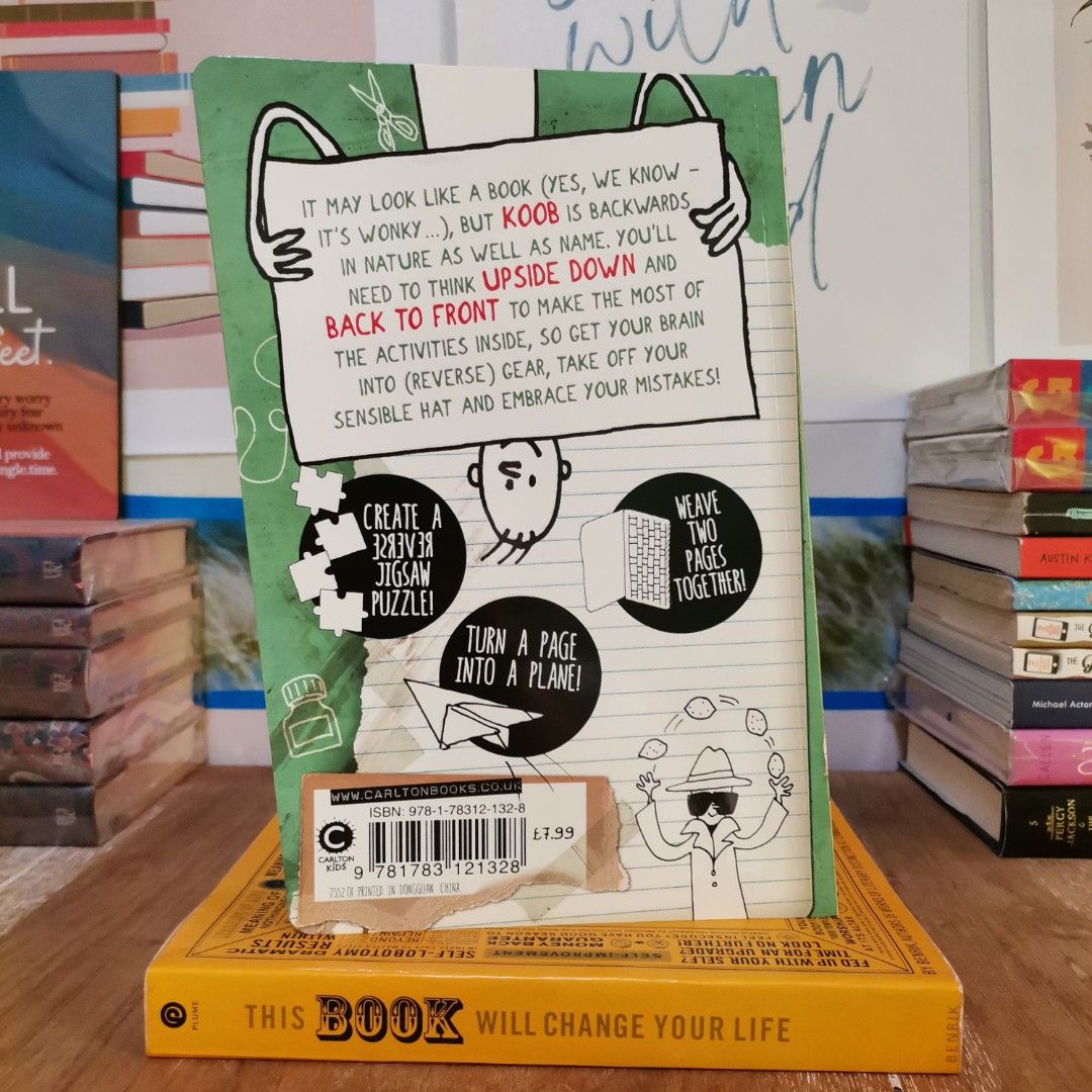 Koob: The Backwards Book by Anna Brett [authentic], Hobbies & Toys ...