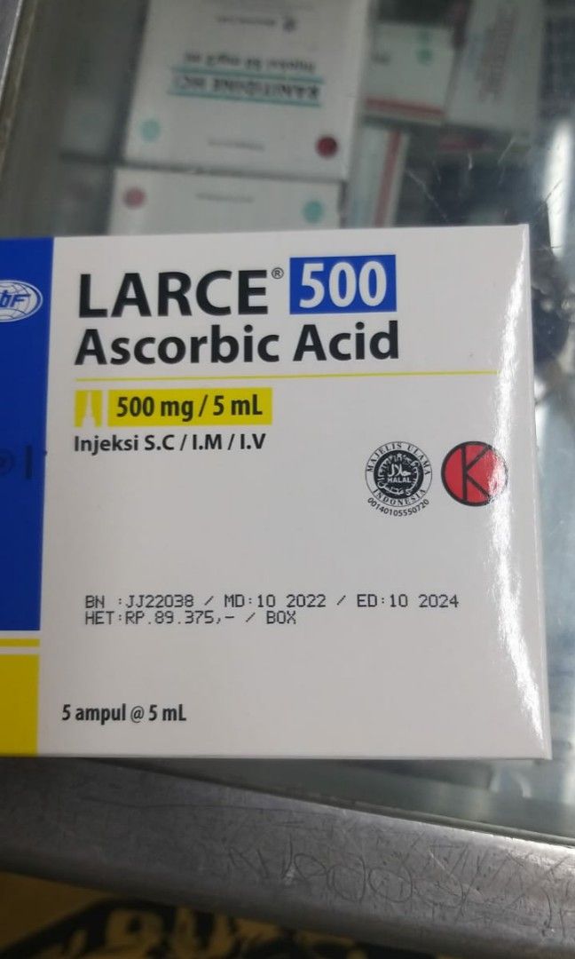 LARCE 500MG INJEKSI ORIGINAL BOX, Kesehatan & Kecantikan, Kulit, Sabun ...