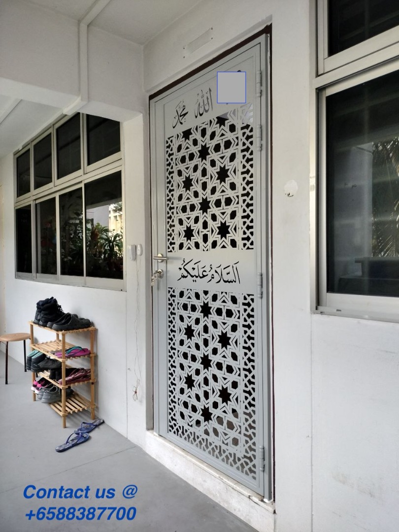 Laser cut design Gate DLC-1814, Furniture & Home Living, Security ...