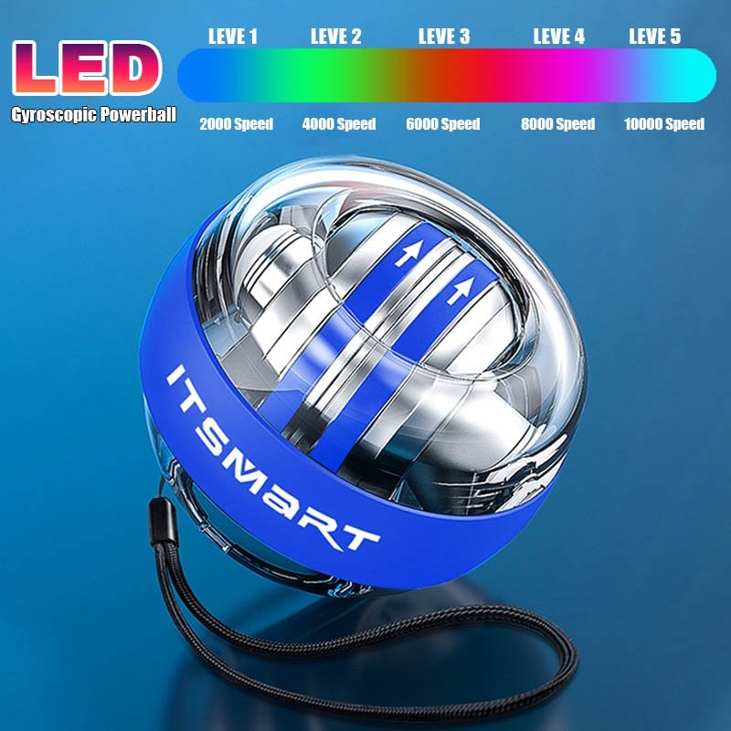 LED Gyro Ball Gyroscope Powerball Autostart Range Gyro Power Wrist Ball ...