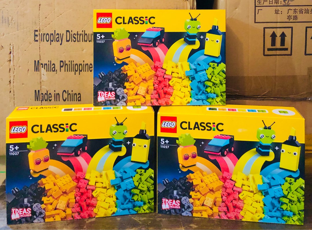 Lego Classic Creative Neon Colors Fun Brick Box Set 11027 on Carousell