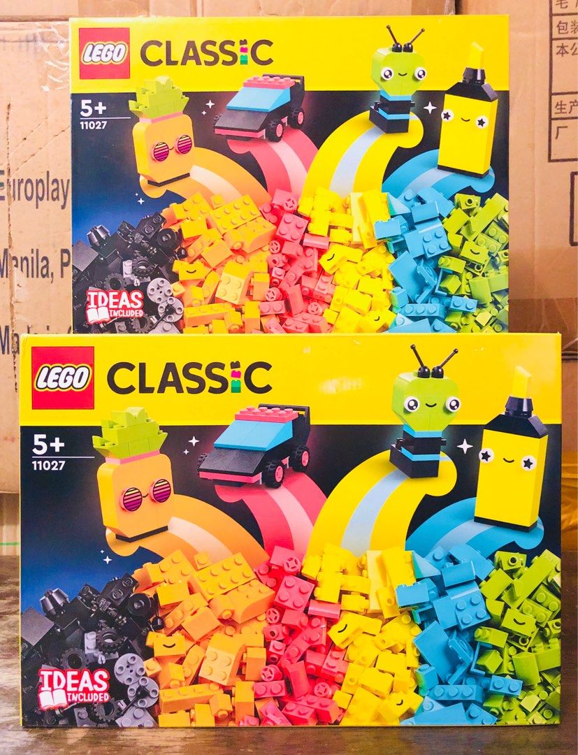 Lego Classic Creative Neon Colors Fun Brick Box Set 11027 on Carousell