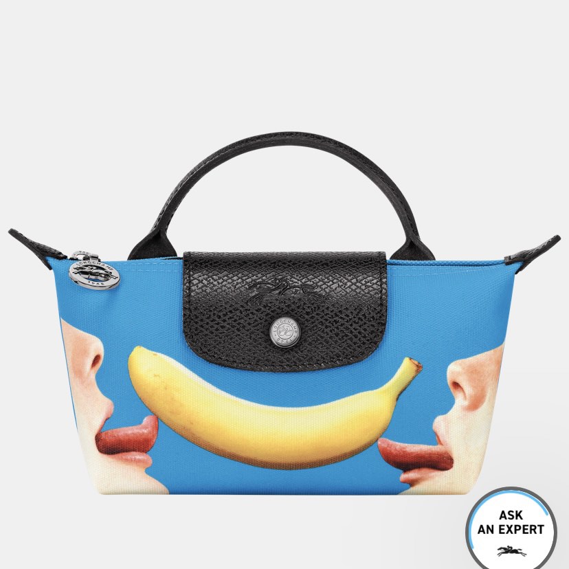 LONGCHAMP X TOILETPAPER POUCH, Barang Mewah, Tas & Dompet di Carousell