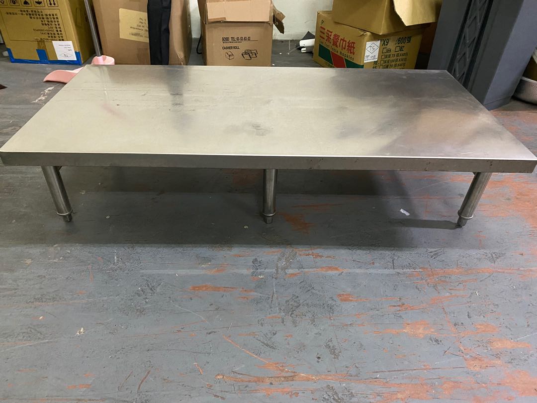Low Stainless steel table, Furniture & Home Living, Furniture, Tables ...