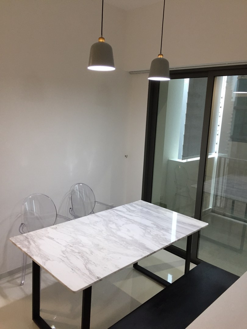 White Volakas Marble dining table 160x90cm , Furniture & Home Living ...