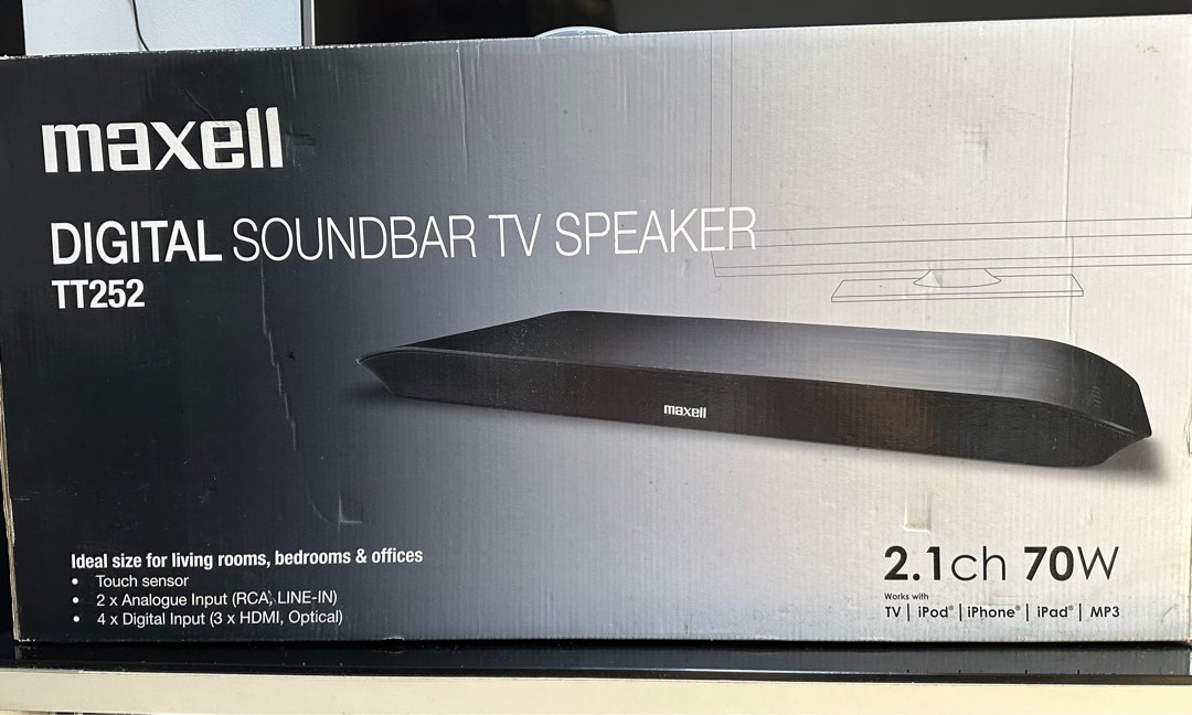 Maxell Digital Soundbar TV speaker, Audio, Soundbars, Speakers ...