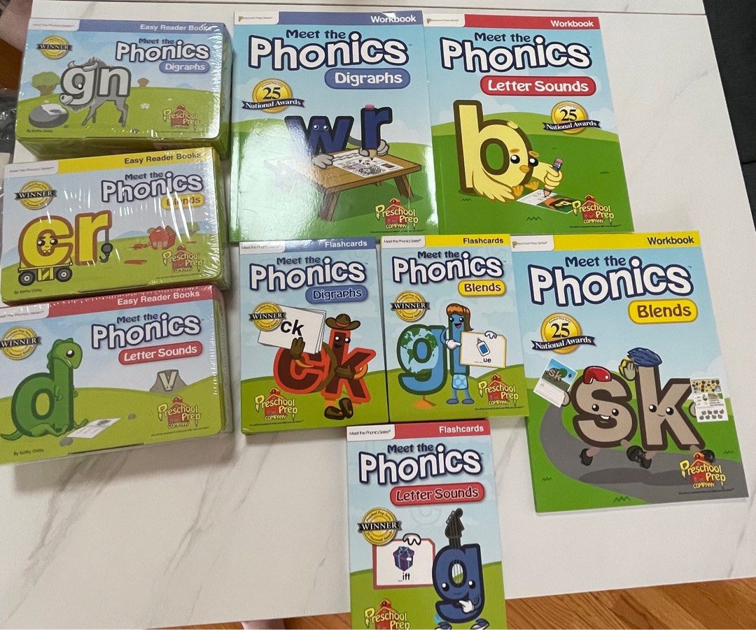 Meet the Phonics Easy Reader, Flashcards, workbooks(超值), 興趣及遊戲, 書本 & 文具 ...