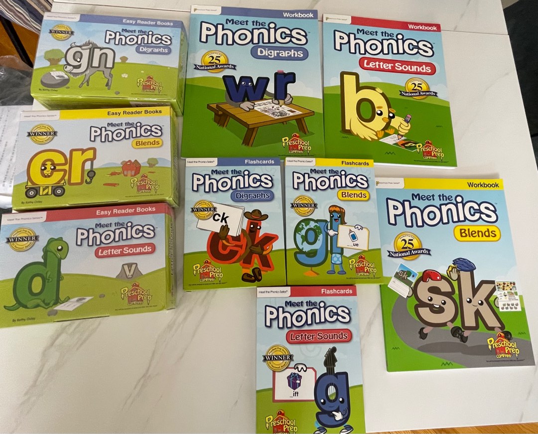 Meet the Phonics Easy Reader, Flashcards, workbooks(超值), 興趣及遊戲, 書本 & 文具 ...