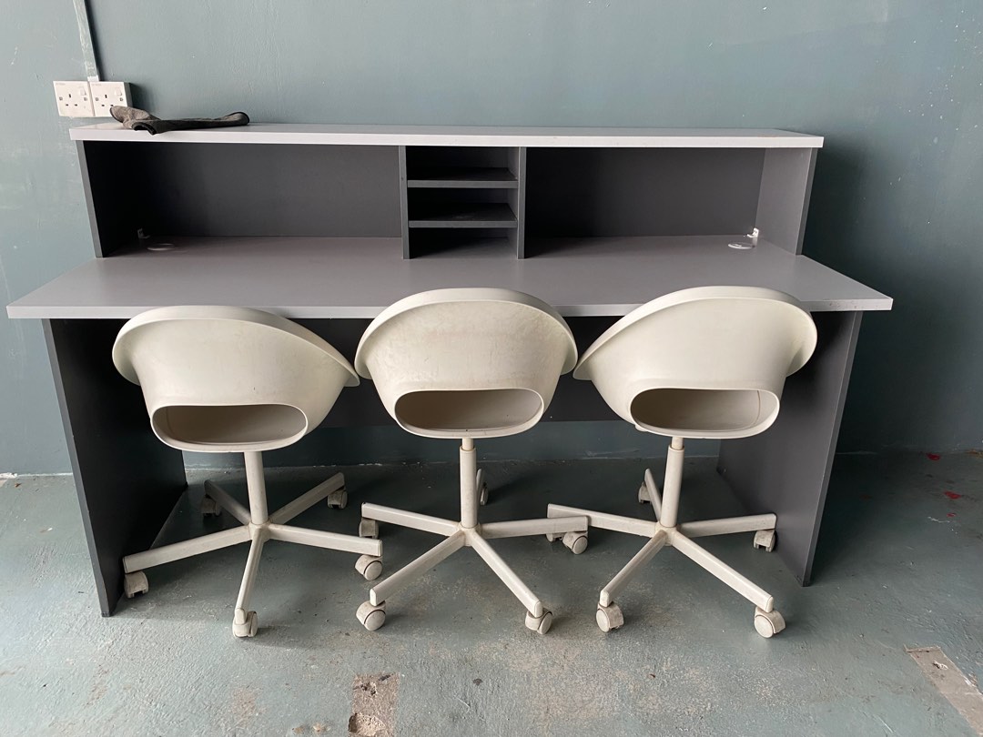 Meja Kaunter / Reception Counter / reception desk, Computers & Tech ...