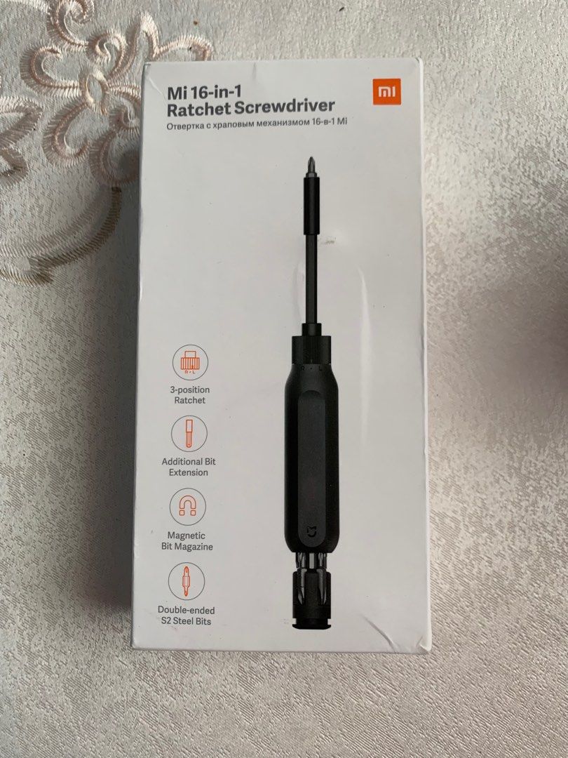 MI 16-in-1 Ratchet Screwdriver Set, Furniture & Home Living, Home ...