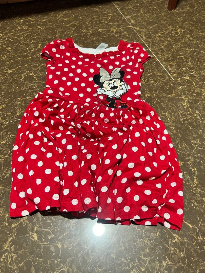 mickey mouse dress, Babies & Kids, Babies & Kids Fashion on Carousell