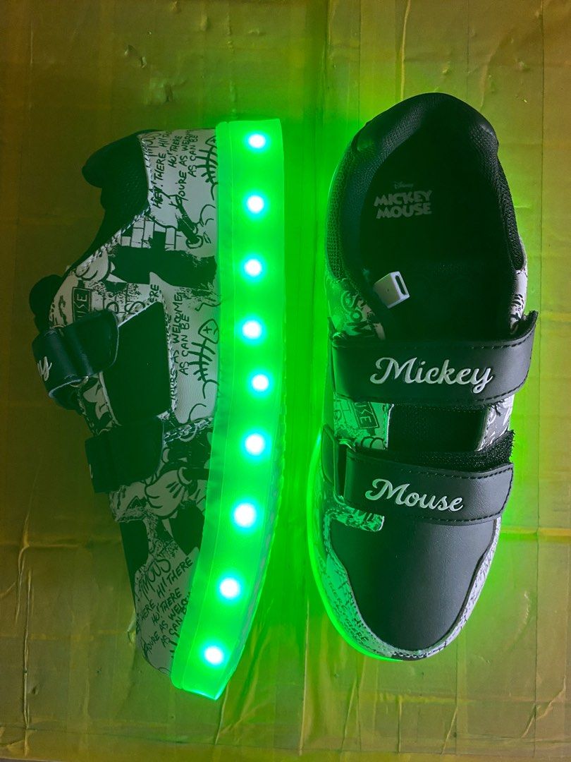 Disney Mickey Mouse kids/children shoes with lights, Babies & Kids ...