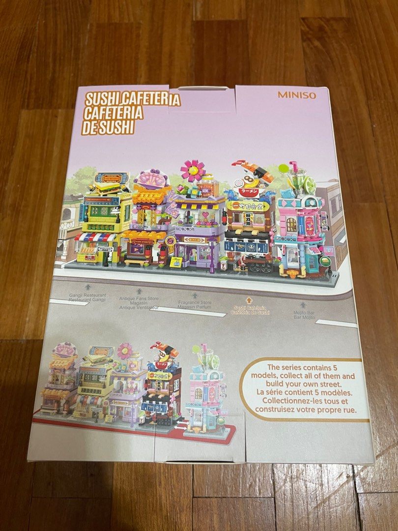 [MINISO] Streetscape Building Blocks (Sushi Cafeteria), Hobbies & Toys ...
