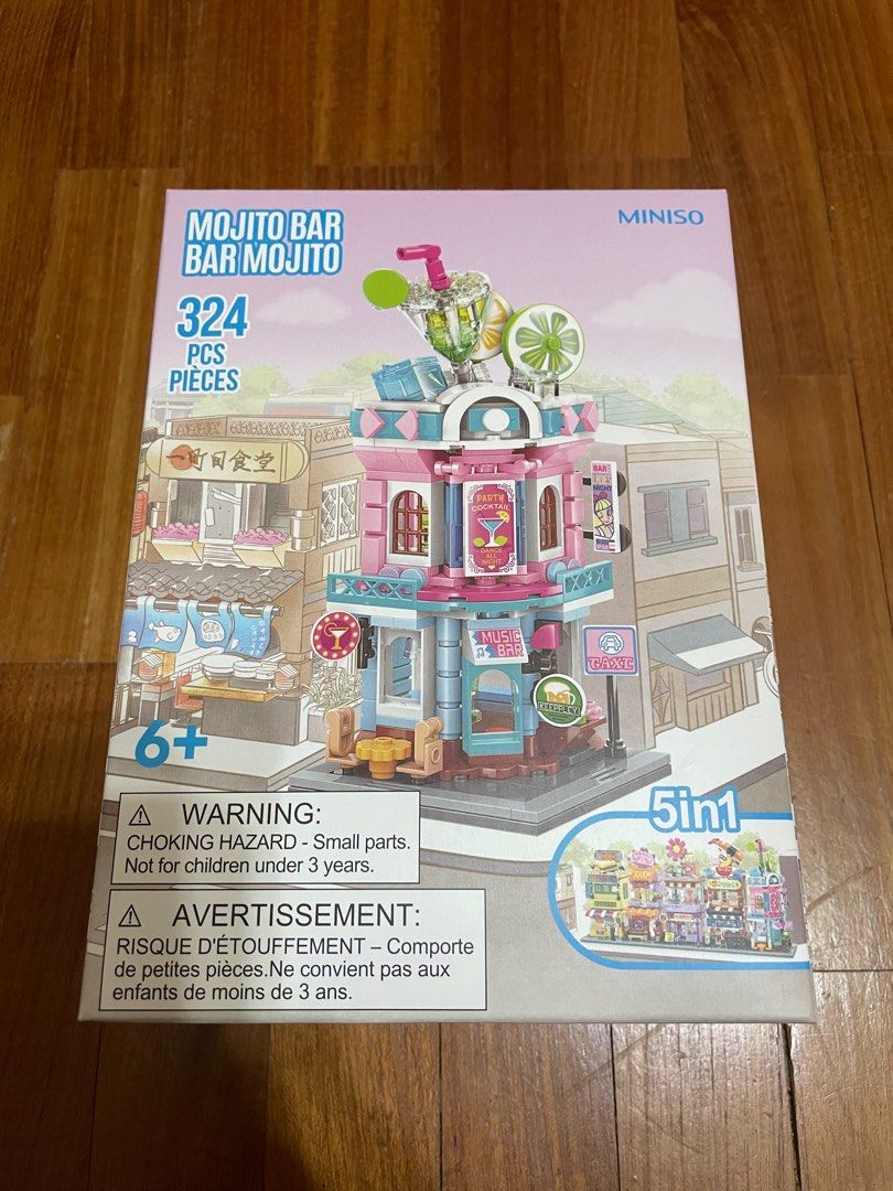 [MINISO] Streetscape Building Blocks (Mojito Bar), Hobbies & Toys, Toys ...