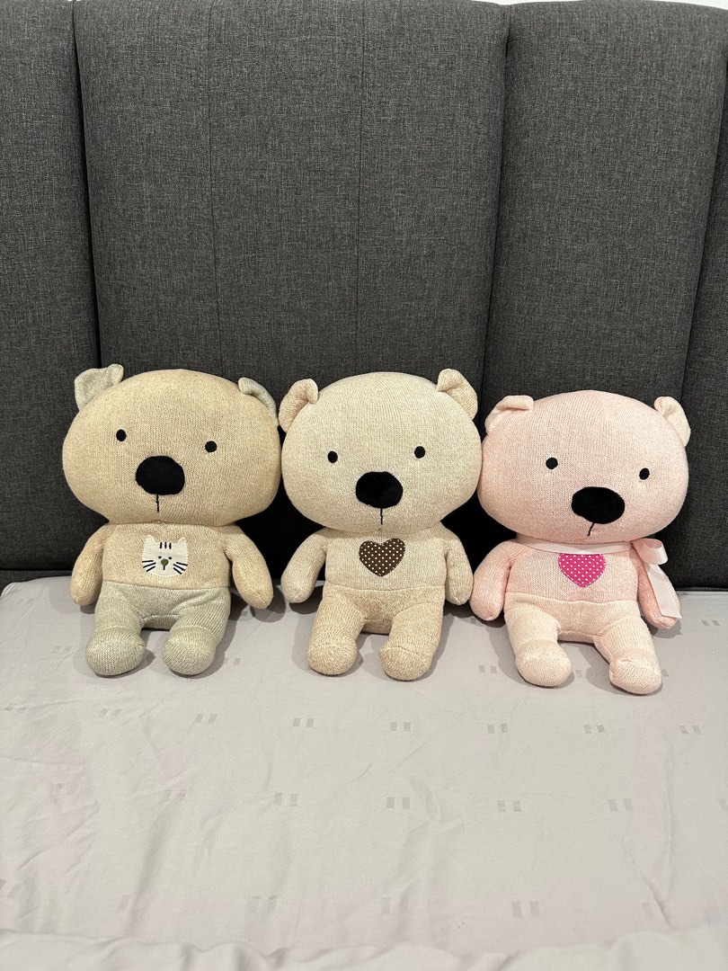 Mochi mochi bear soft toy x3, Hobbies & Toys, Toys & Games on Carousell