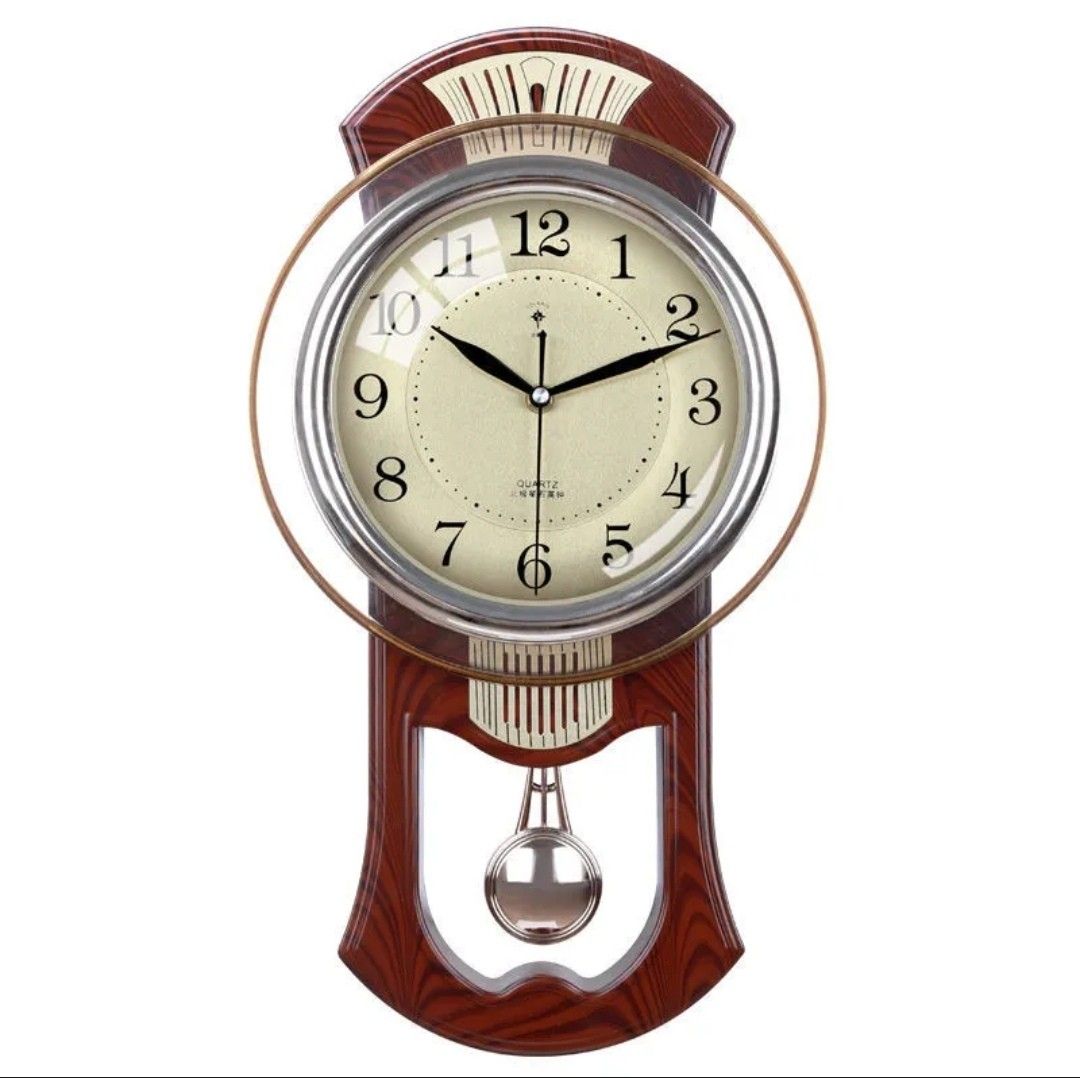 Modern Pendulum Clock, Furniture & Home Living, Home Decor, Clocks on Carousell
