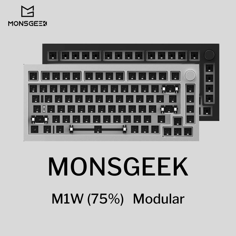 MonsGeek M1W | Aluminum Custom Base/Barebone | 75% (82 Keys) | Wired+2 ...