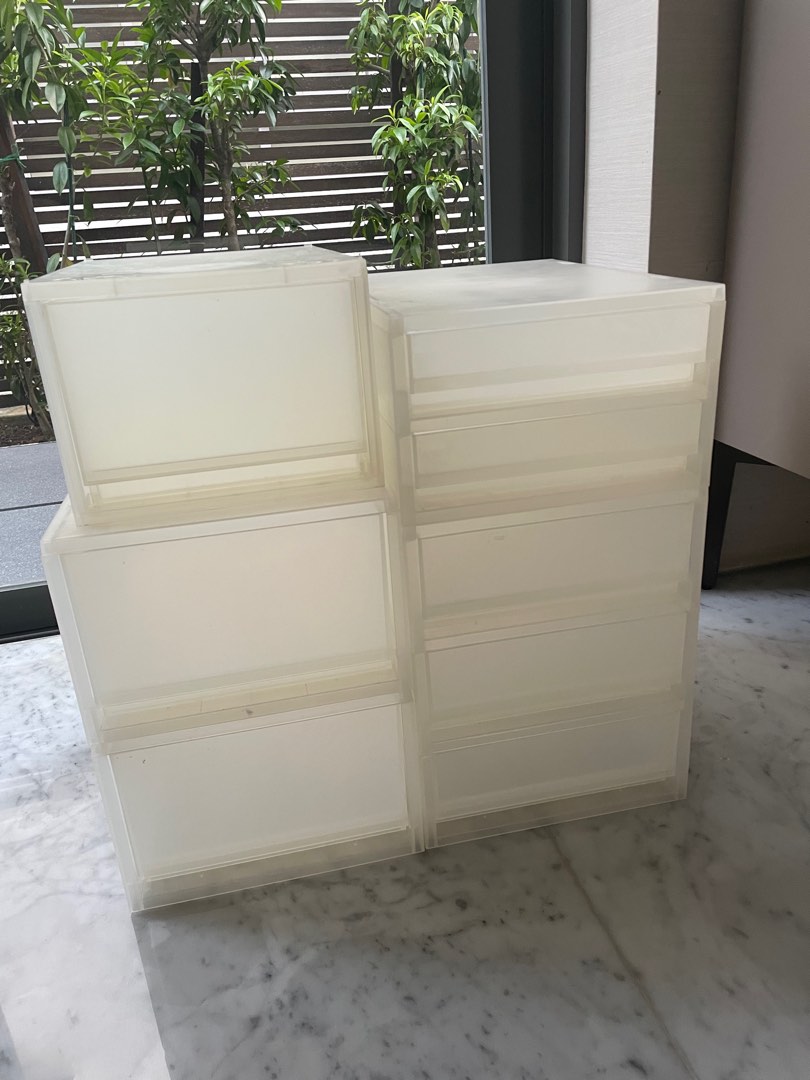 Muji storage drawers, Furniture & Home Living, Home Improvement ...