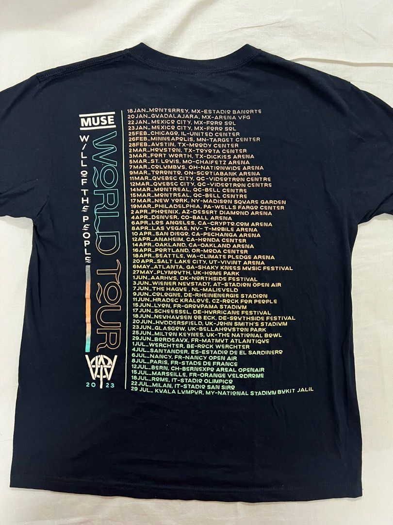 MUSE WOTP 2023 Merchandise, Men's Fashion, Tops & Sets, Tshirts & Polo ...