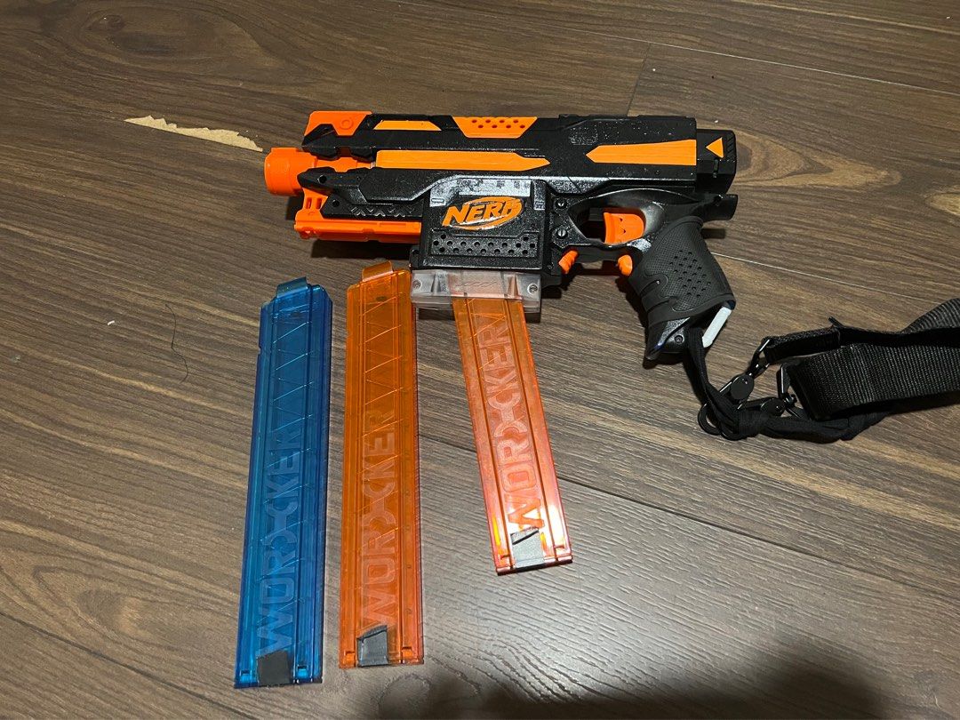 Nerf Modded Rapidstrike and Stryfe (110-120FPS) blaster (not sbl sbf ...