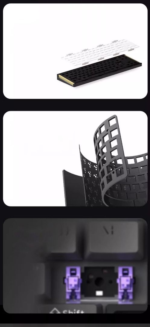 [NEW] AKKO Monsgeek M7W Wireless bluetooth M1W CNC Aluminium metal Case ...