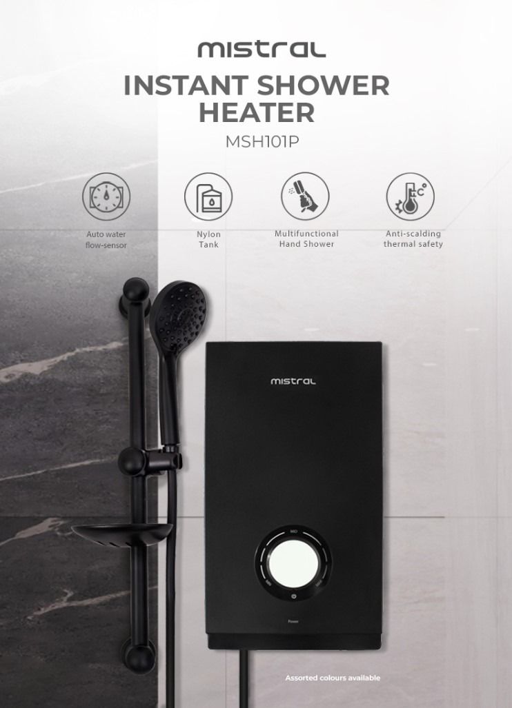 [New Launch] Mistral Instant Shower Water Heater MSH101P, TV & Home ...
