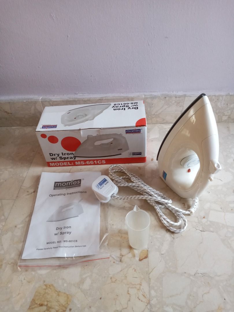 New Morries Dry Iron With Spray, TV & Home Appliances, Irons & Steamers ...
