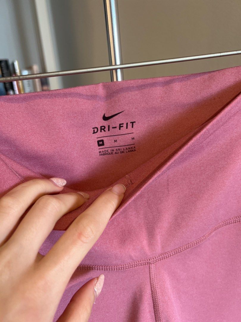 nike pink dri fit leggings tights, Women's Fashion, Activewear on Carousell