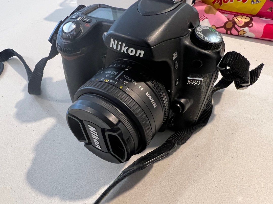 Nikon D80 with 50mm lens, Photography, Cameras on Carousell